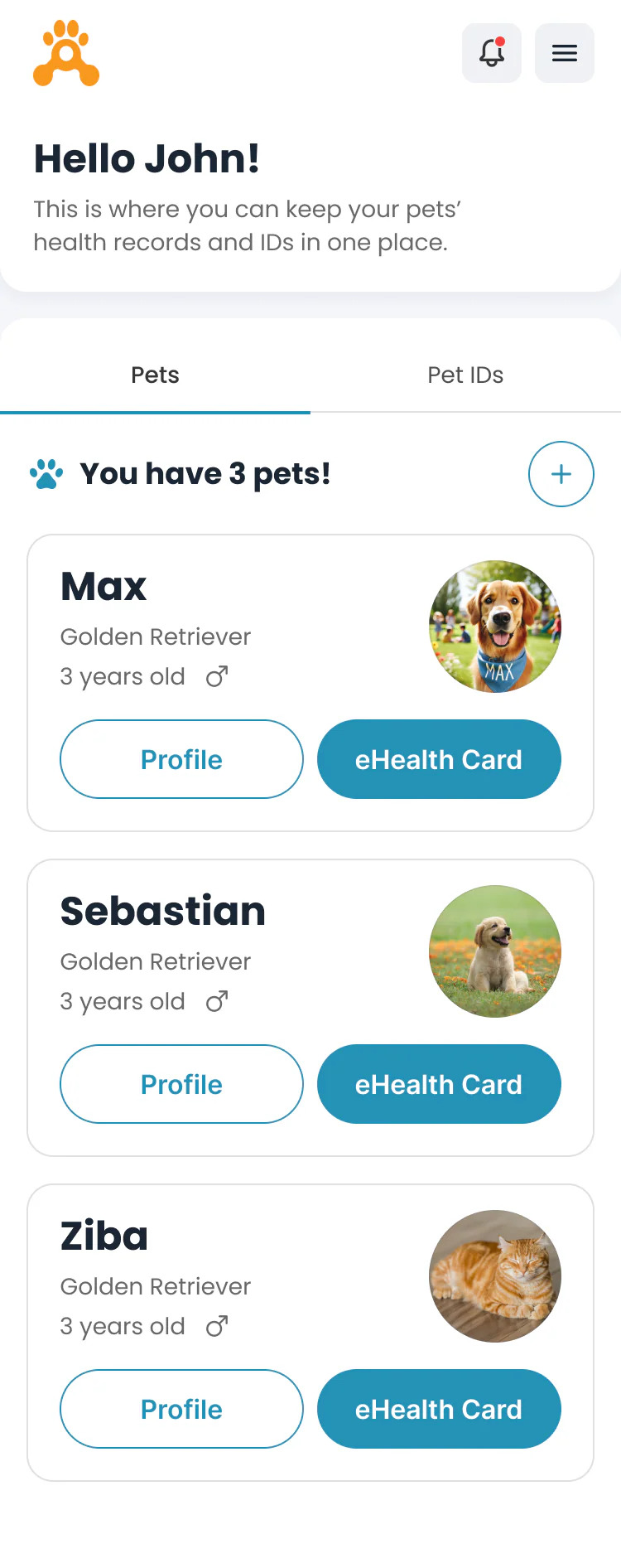 Pawnec Pet ID | Vet Verified Medical Records with Lost Pet Alert